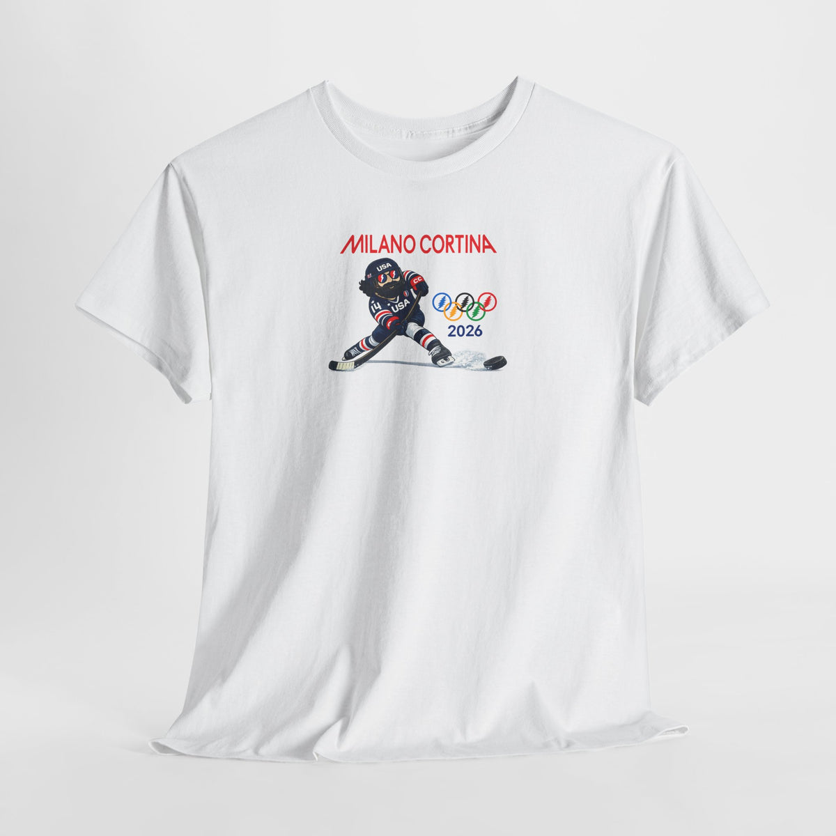 Vintage Inspired Slap Shot Jerry 2026 Olympics Grateful Dead T-Shirt